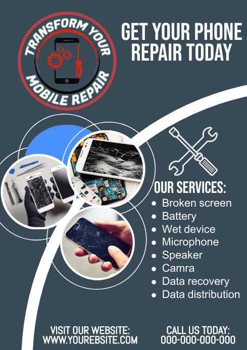 mobile repair flyer Template | PosterMyWall
