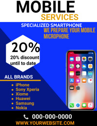 smart phone or mobile repairing service flyer Template | PosterMyWall