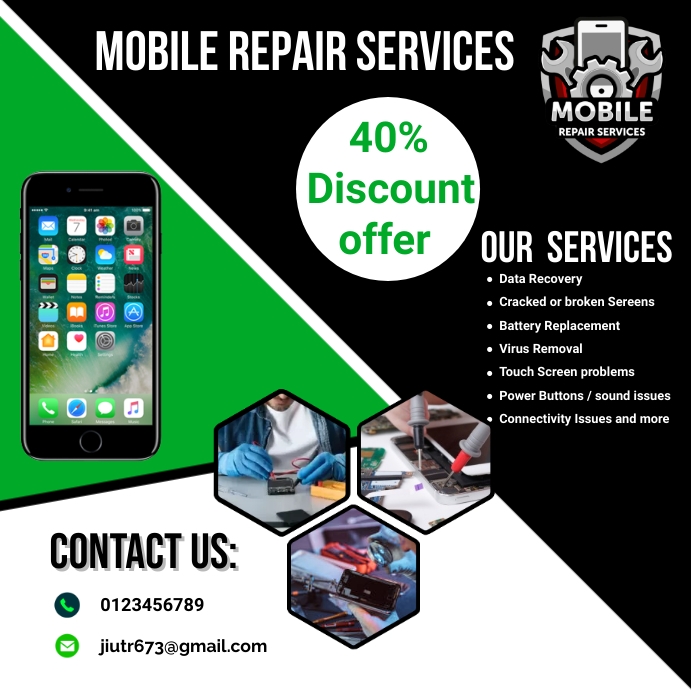 mobile repair flyers Template | PosterMyWall
