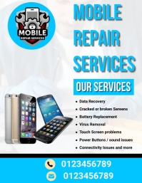 mobile repair flyers Template | PosterMyWall