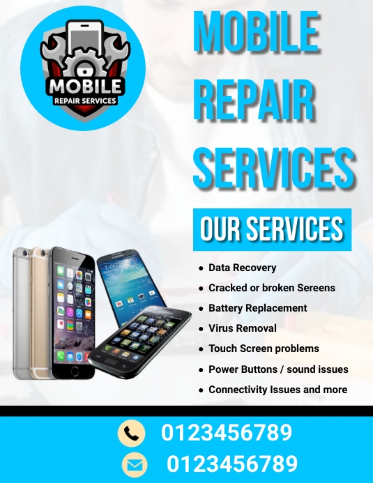 Copy of mobile repair flyers | PosterMyWall