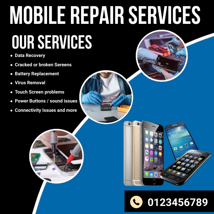 mobile repair flyers Template | PosterMyWall
