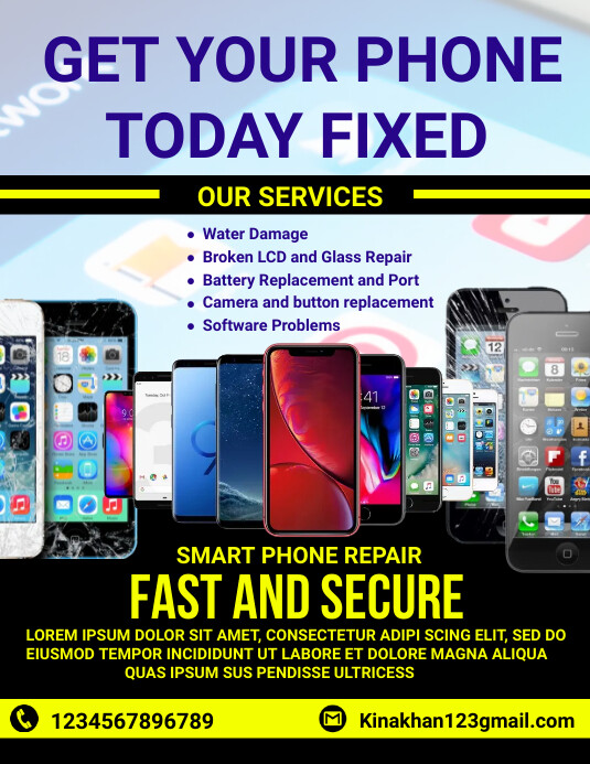 mobile repair flyers Template | PosterMyWall