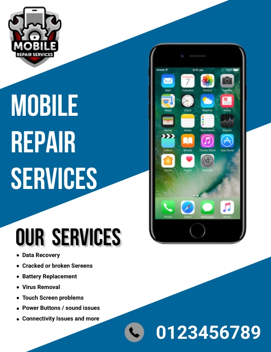 mobile repair flyers Template | PosterMyWall