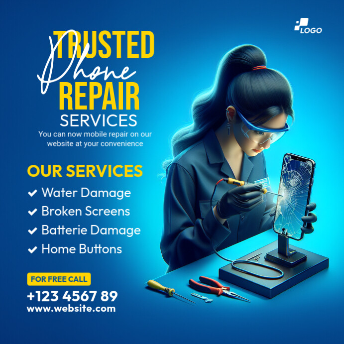 Mobile Repair Service Ad Template | PosterMyWall