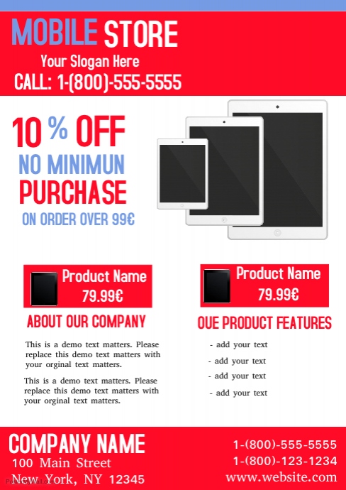 Copy of Mobile Store | PosterMyWall