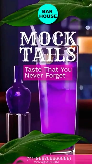 Plantilla de Mocktails | PosterMyWall
