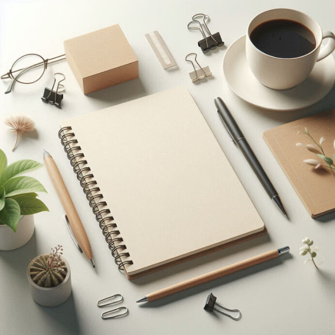 Plantilla de mockup notepad blank template | PosterMyWall