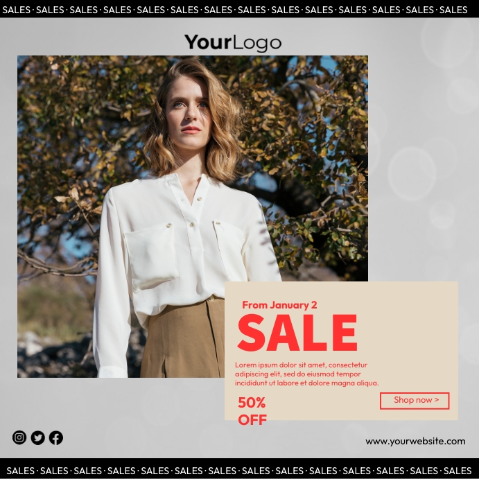 Model Fashion Template | PosterMyWall