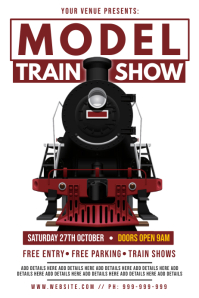 Model Train Show Poster Template | PosterMyWall
