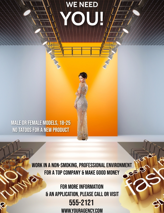 MODELING AGENCY Template | PosterMyWall