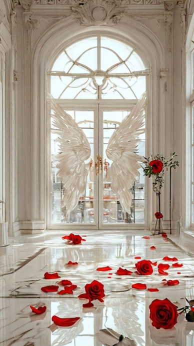 Copy of Modern & Minimal “heaven’s Elegance | Angel Wings & Roses ...