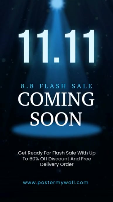 Copy of Modern & Minimal 11.11 Sale Coming Soon Reel Instagram ...