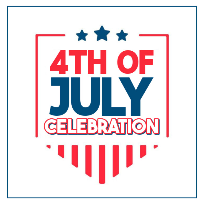 Modern & Minimal 4th Of July Celebration Instagram Post Instagram Post ...