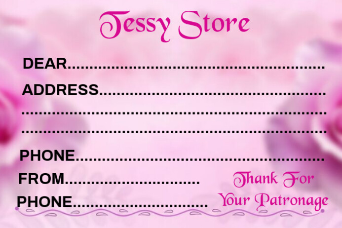 Decorative Mailing Label Templates Editable Shipping Label Template,
