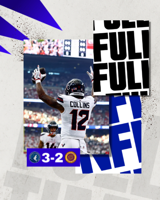 Modern & Minimal American Football Full-time Score Template | Game ...