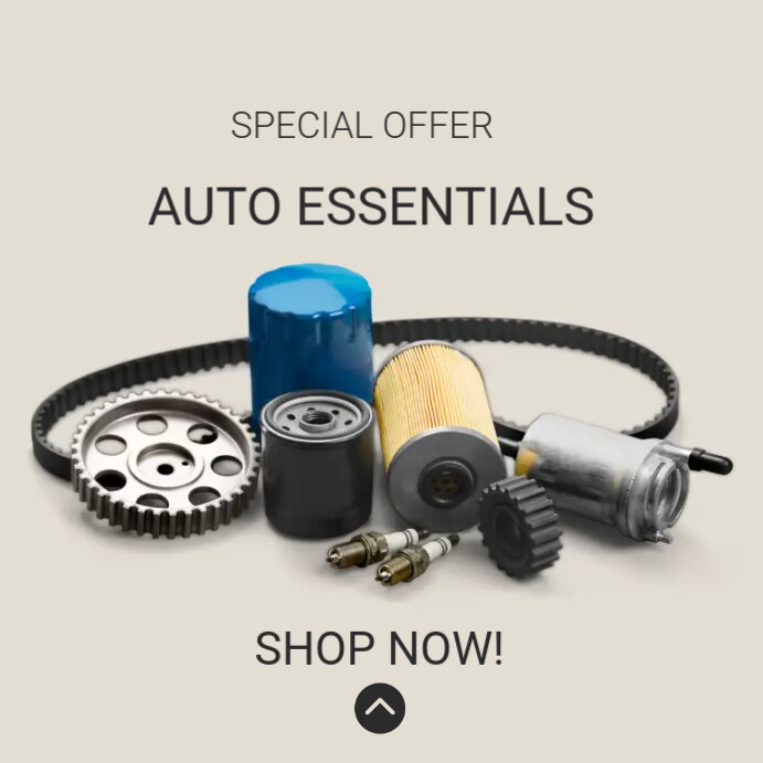 Copy of Modern & Minimal Auto Essentials Ad Square | PosterMyWall