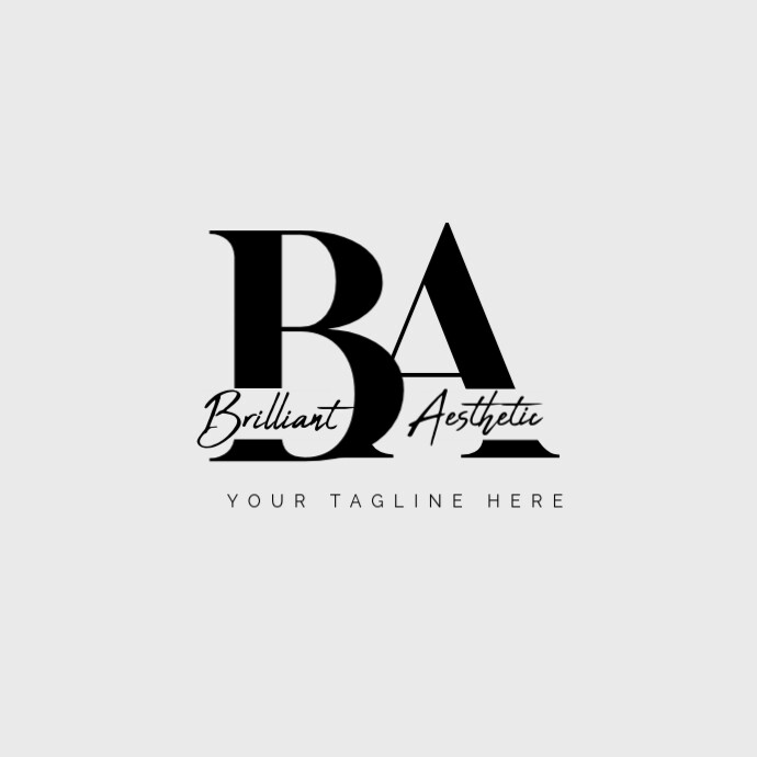 Copy of Modern & Minimal BA Letter Logo | PosterMyWall