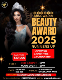 Miss Elegance Pageant Flyers Template | PosterMyWall