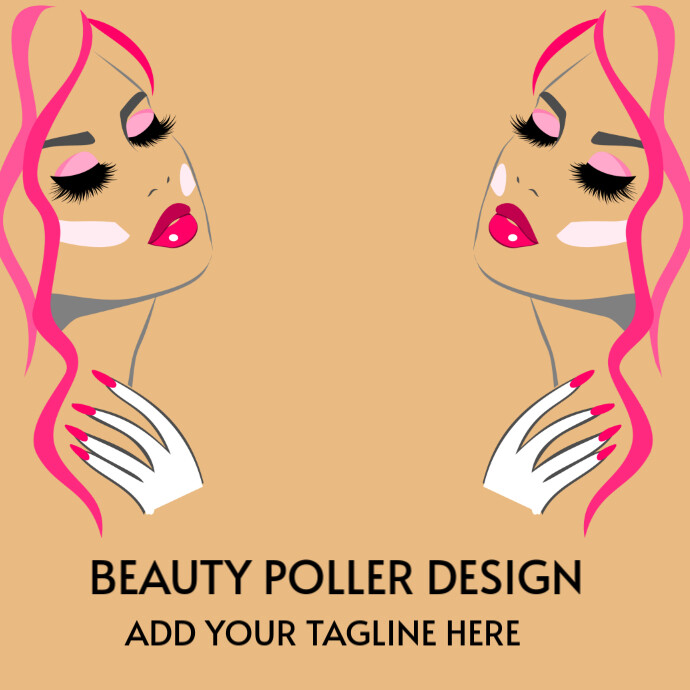 Modern & Minimal Beauty Poller Design Logo Template | PosterMyWall