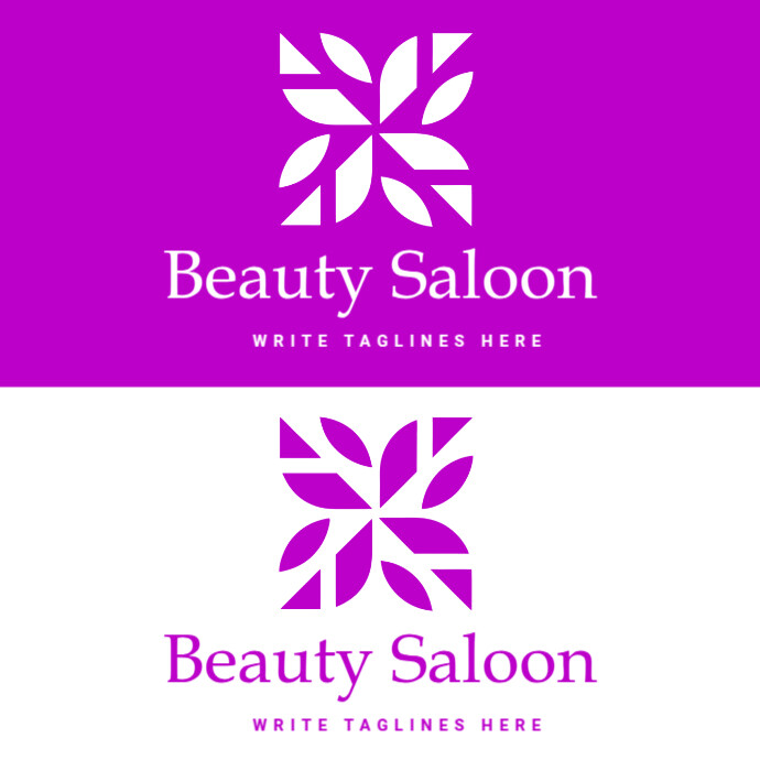 Copy of Modern & Minimal Beauty Saloon Logo Design Logo | PosterMyWall