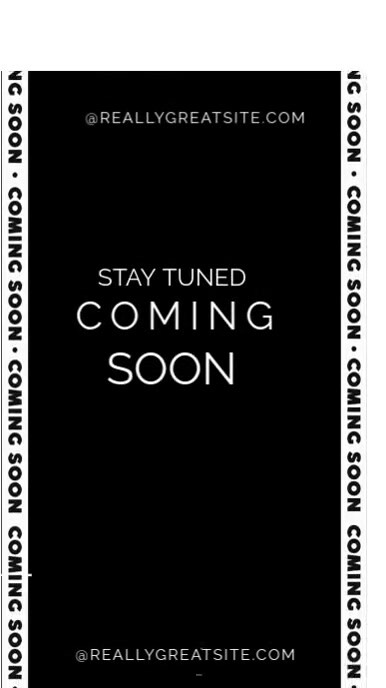 Modern & Minimal Black And White Color Coming Soon Digital Display (9: ...