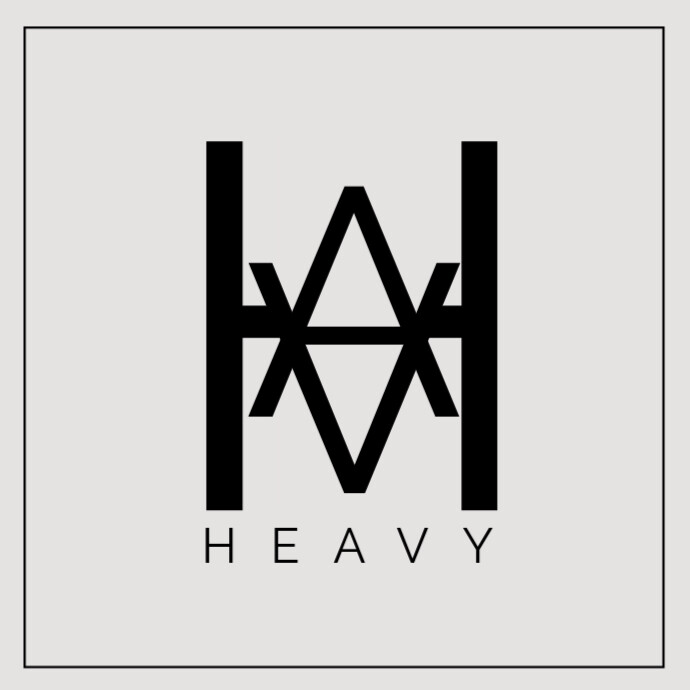Copy of Modern & Minimal Black And White Heavy Word Logos Design Logo ...
