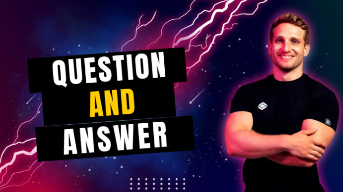 Modern & Minimal Black Background Professional Question And Answer ...