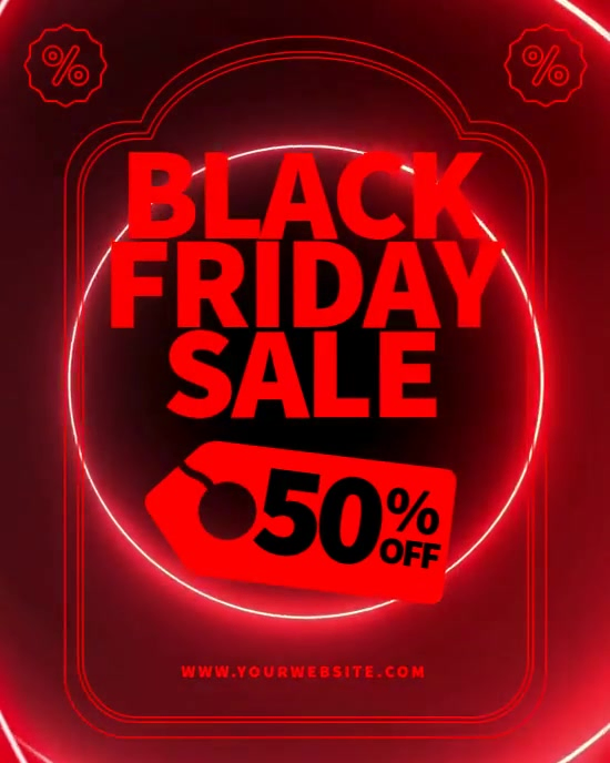 Modern & Minimal Black Friday Sale Instagram Portrait Template ...