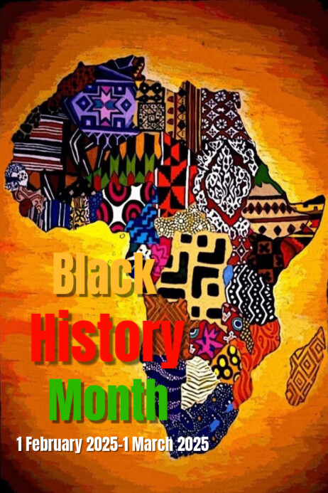 Modern & Minimal Black History Month Poster Template | PosterMyWall