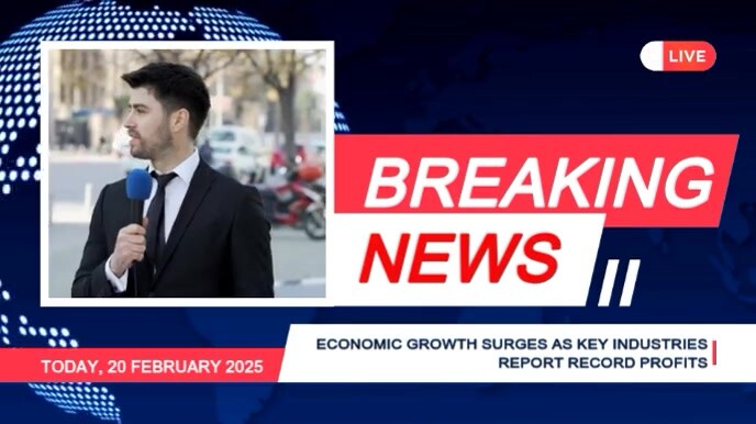 Modern & Minimal Breaking News Animation Video Digital Display (16:9 ...