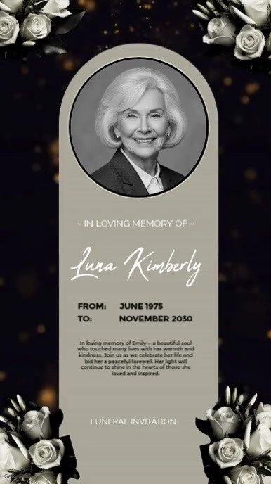 Copy of Modern & Minimal Burial Reel | Burial Poster Reel| Burial ...