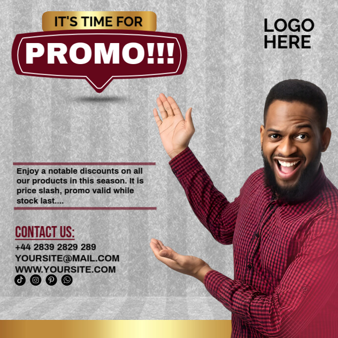 Modern & Minimal Business Promo Advert Announcement Flyer Instagram ...