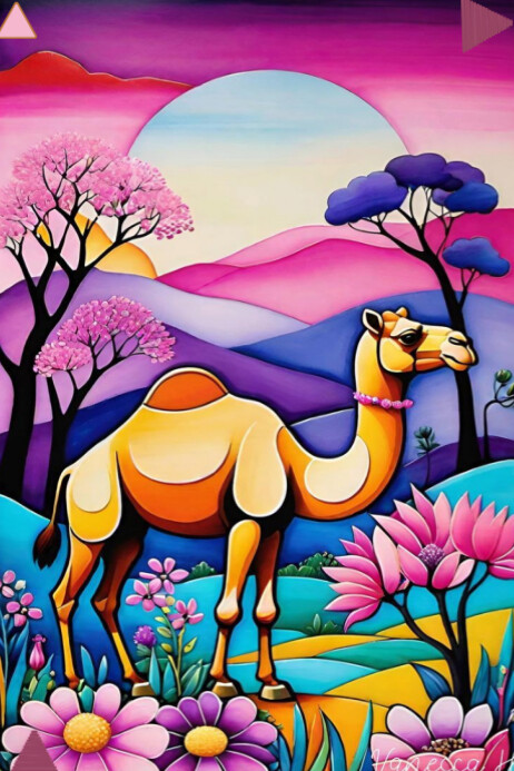 Copy of Modern & Minimal Camel Poster | PosterMyWall