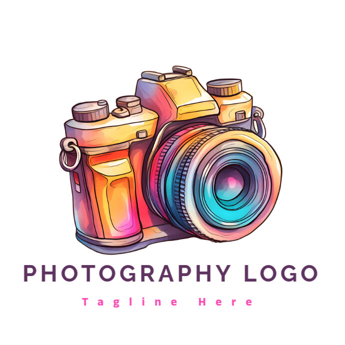 Modern & Minimal Camera Color Logo Template | PosterMyWall