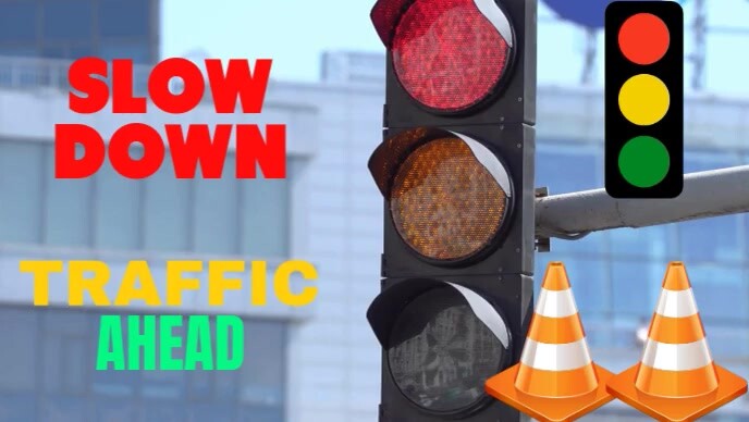 Modern & Minimal Caution, Road Traffic Sign Youtube Thumbnail Template ...