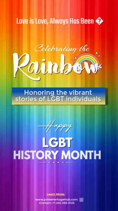 Copy of Modern & Minimal Celebrate Lgbt History Month | Pride Month ...