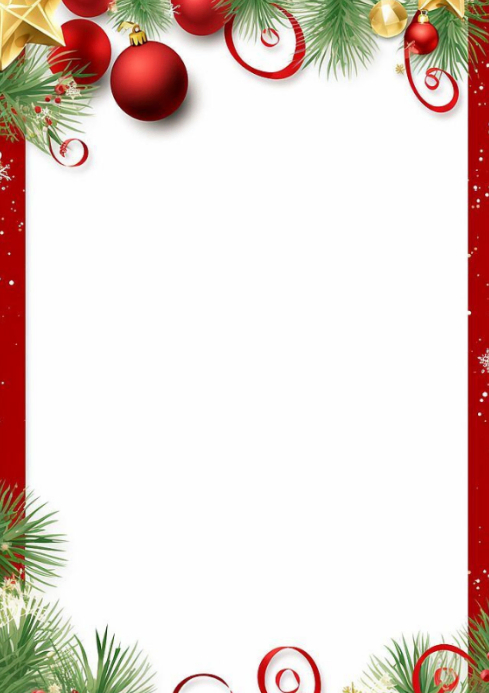 Modern & Minimal Christmas Frame A4 Template | PosterMyWall