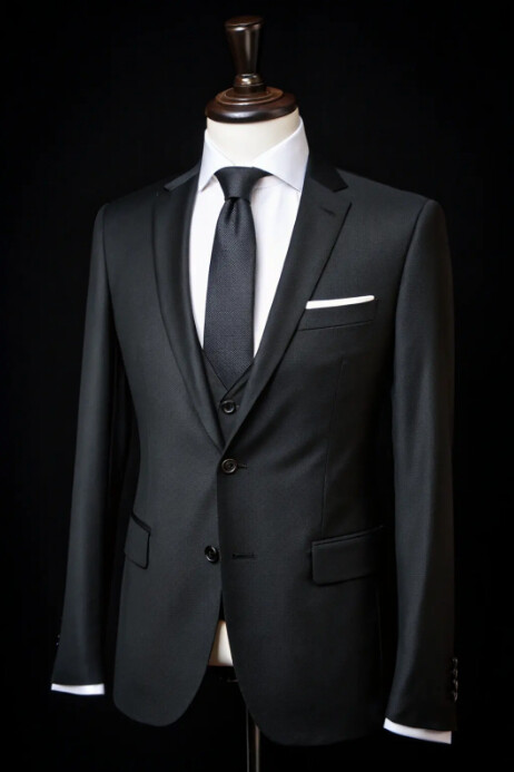 Modern & Minimal Classic Black Suit Elegance Poster Template | PosterMyWall