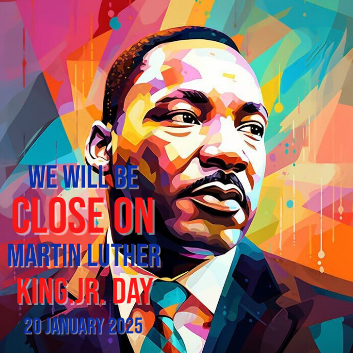Modern & Minimal Close For Martin Luther King Jr Day Instagram Post ...