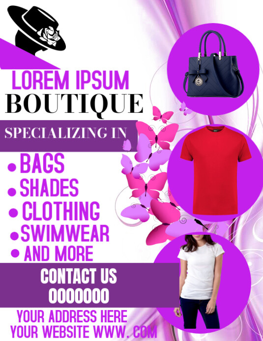 Copy of Modern & Minimal Clotehs Boutique Poster Flyer (us Letter ...