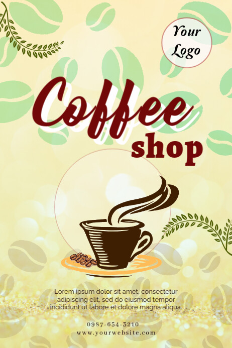 Modern & Minimal Coffee Shop Poster Template | PosterMyWall