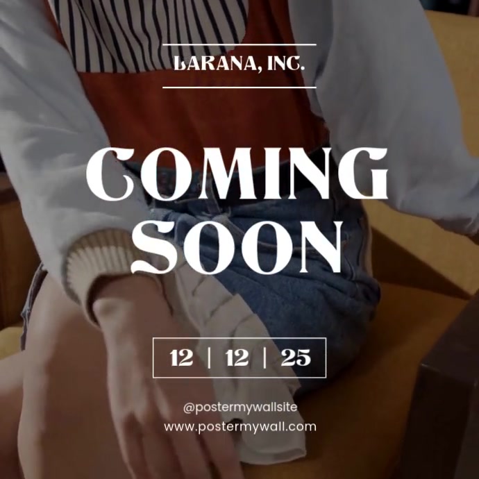 Modern & Minimal Coming Soon Fashion Persegi (1:1) Template | PosterMyWall