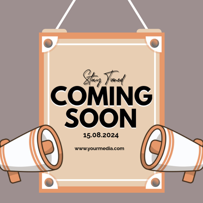 Modern & Minimal Coming Soon Instagram Post Template | PosterMyWall