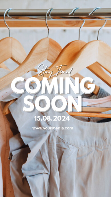 Modern & Minimal Coming Soon Instagram Story Template | PosterMyWall