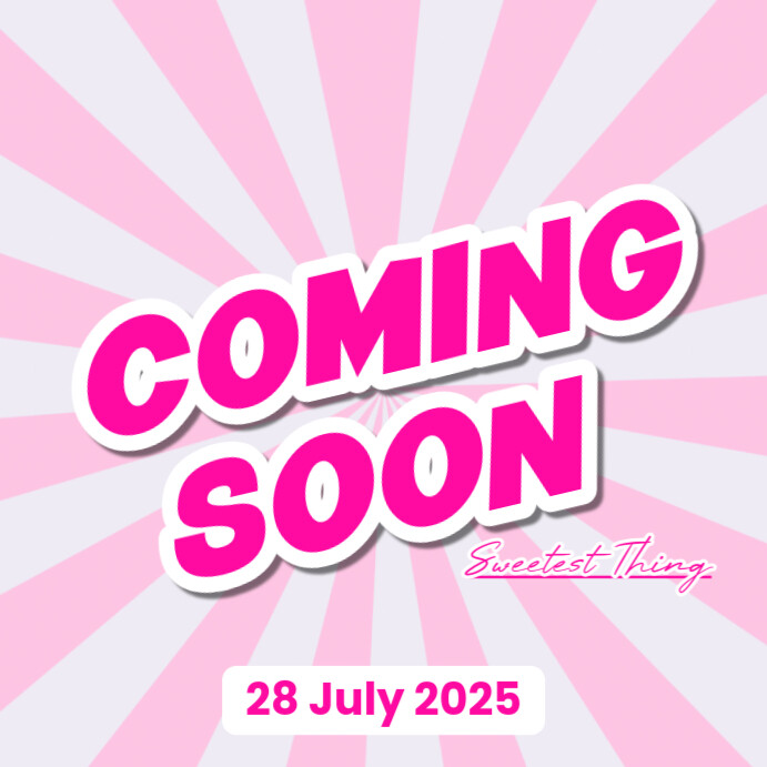 Modern & Minimal Coming Soon Pink And Cheerful Cute Promo Store Pos ...