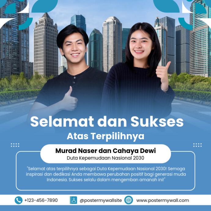 Copy of Modern & Minimal Congratulations Greeting Instagram Post ...