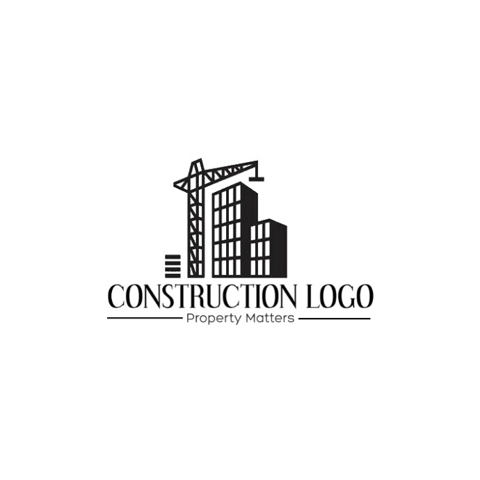 Copy of Modern & Minimal Construction Logo | PosterMyWall