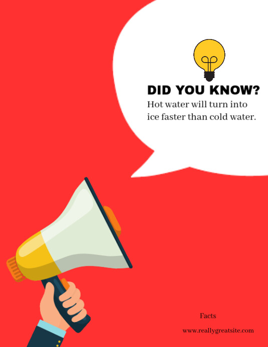 Modern & Minimal Did You Know Flyer (us Letter) Template | PosterMyWall