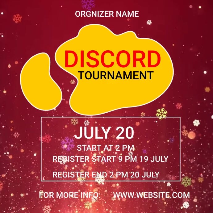 Modern & Minimal Discord Tournament Instagram Template | PosterMyWall